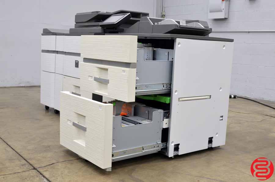 Lot #25: 2012 Sharp MX-M1204 Monochrome 120 PPM Digital Press - Less than 100k impressions! with ...